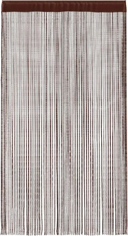 Provázkové záclony, 2 ks, 100x250 cm, hnědá 132410