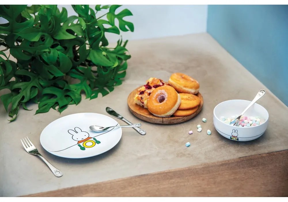 Porcelánová dětská jídelní sada 6 ks Miffy – Zilverstad