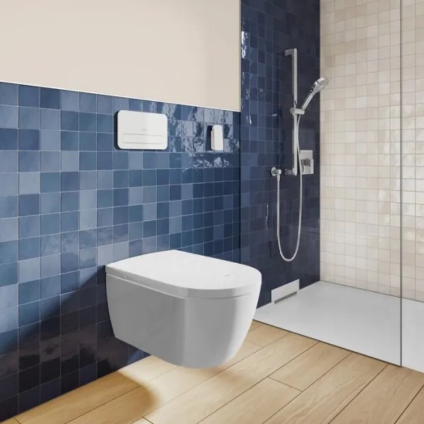 Villeroy & Boch V0E100R1 - Závěsný bidet s prk SoftClose VICLEAN alpská bílá +DO