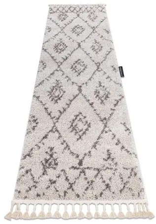Dywany Luszczow Kusový koberec, běhoun BERBER FEZ, krémovýová Rozměr koberce: 60 x 200 cm