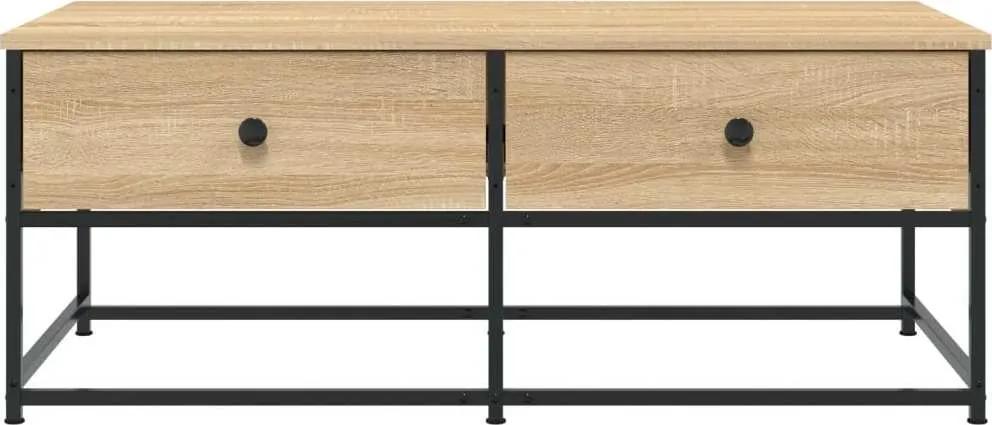vidaXL Konferenční stolek 100x51x40 cm kompozitní dřevo [833971] Barva: hnědý dub