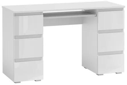 Počítačový stůl KLIK 6 bílá lesklá
