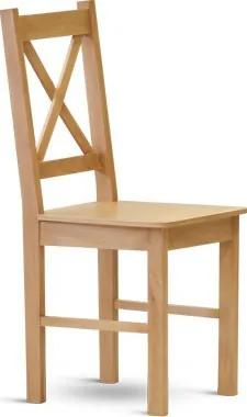 Stima Dřevěná jídelní židle TERA 79 | Odstín: dub lanýž,Sedák: koženka focus beige