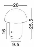 Designová stojací lampa Pois Bílá