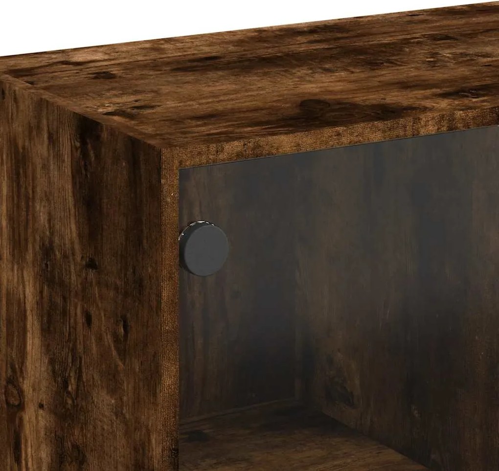 Příborník kouřový dub 102 x 37 x 75,5 cm kompozitní dřevo 3295875