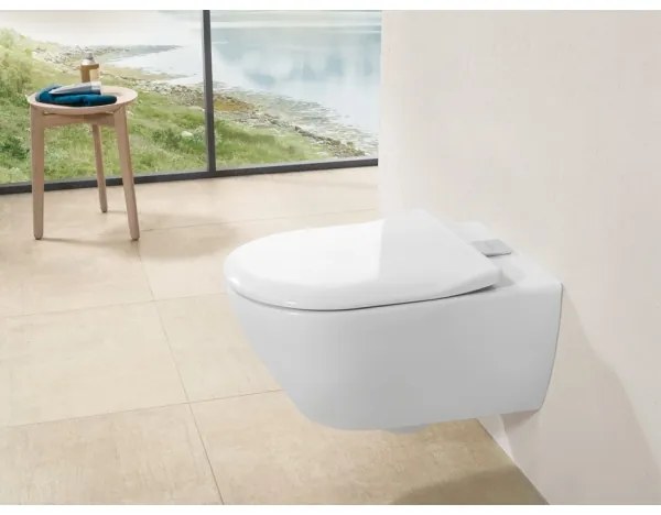 Villeroy & Boch 9M78S101 - Záchodové prkénko SoftClose SUBWAY 2.0 bílá