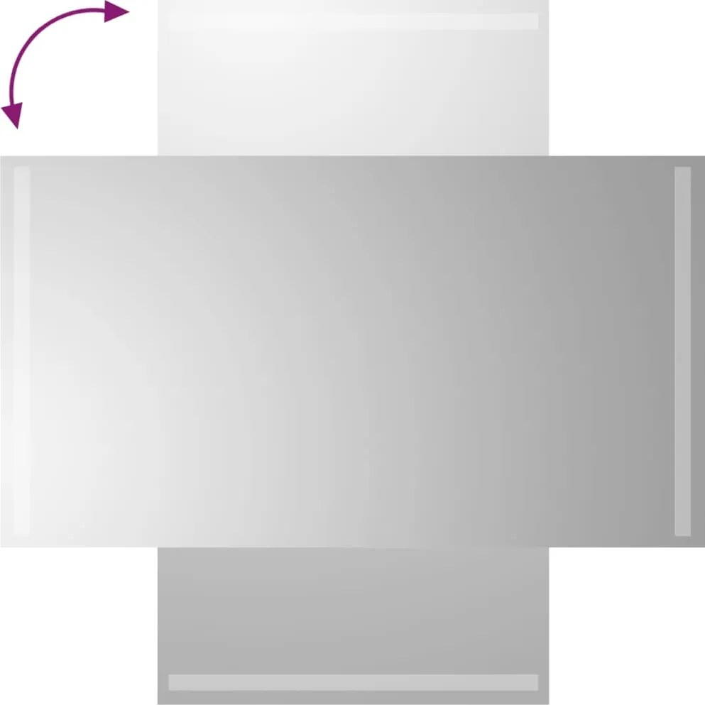 Koupelnové zrcadlo s LED osvětlením 50 x 90 cm 3154068