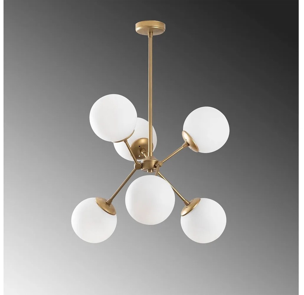Designový lustr Abiba 55 cm zlatý