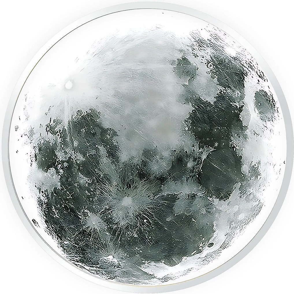 Toolight Moon, LED nástěnné svítidlo 50cm, 35W, 4000K, APP1806-CW, OSW-04352