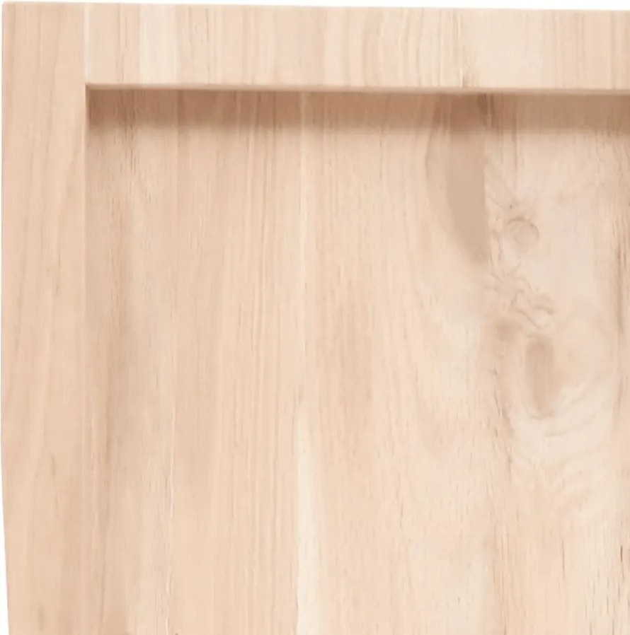 Koupelnová deska 80x40x(2-6) cm neošetřené masivní dřevo 3156022