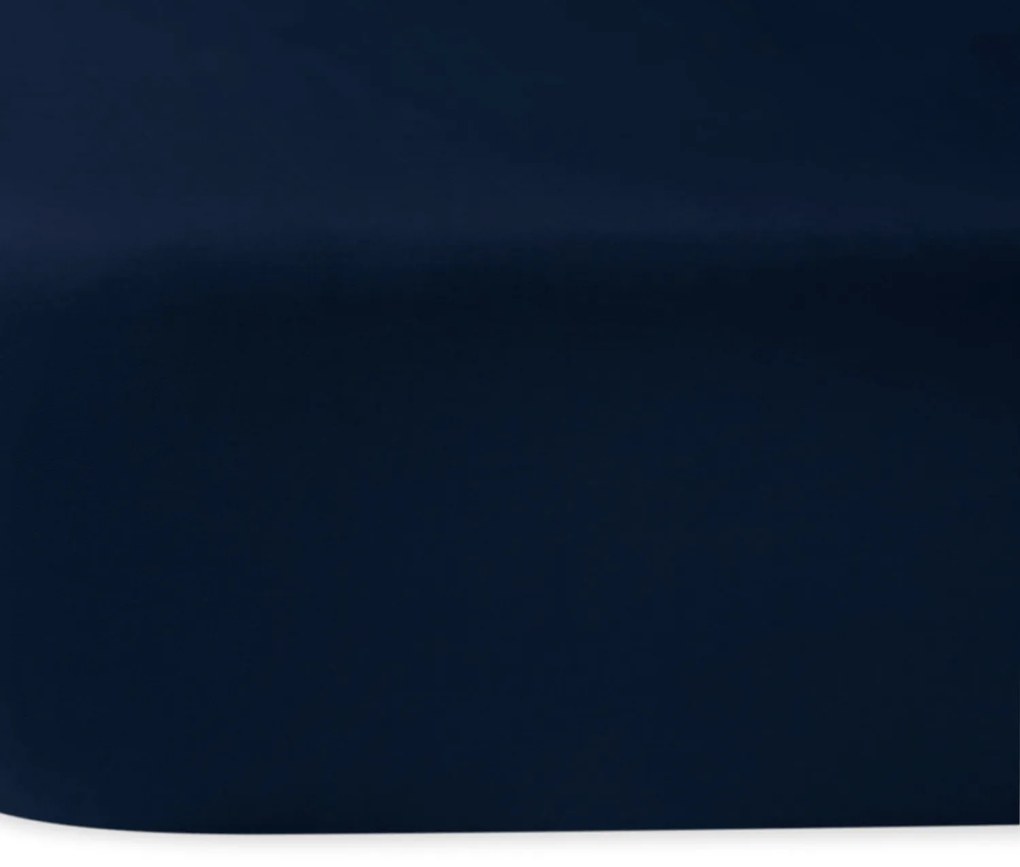 SATÉNOVÉ PROSTĚRADLO 026 160X220 CM TMAVĚMODRÁ