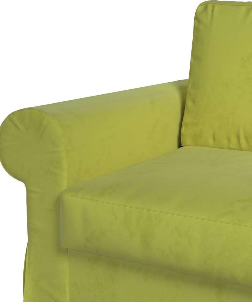 Potah na pohovku IKEA Backabro 2-místná, rozkládací barva zelená látka lesklé, sametová