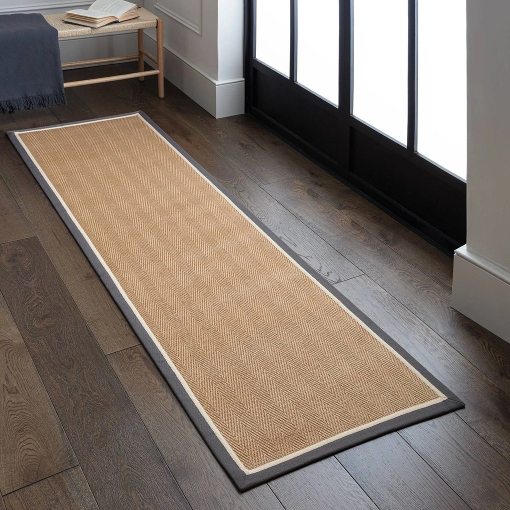 Tribeca Design Kusový koberec Woodkid Herringbone Slate Rozměry: 68x240 cm