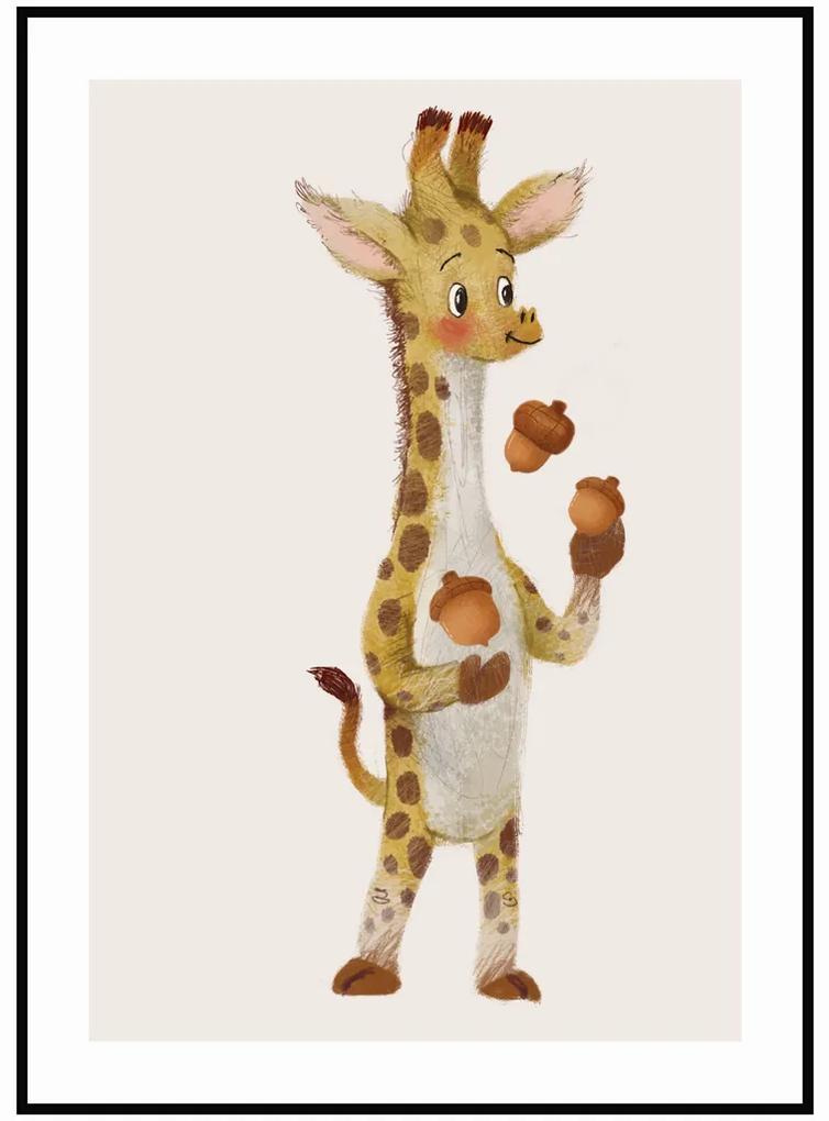 Plakát Žirafa 40 x 50 cm