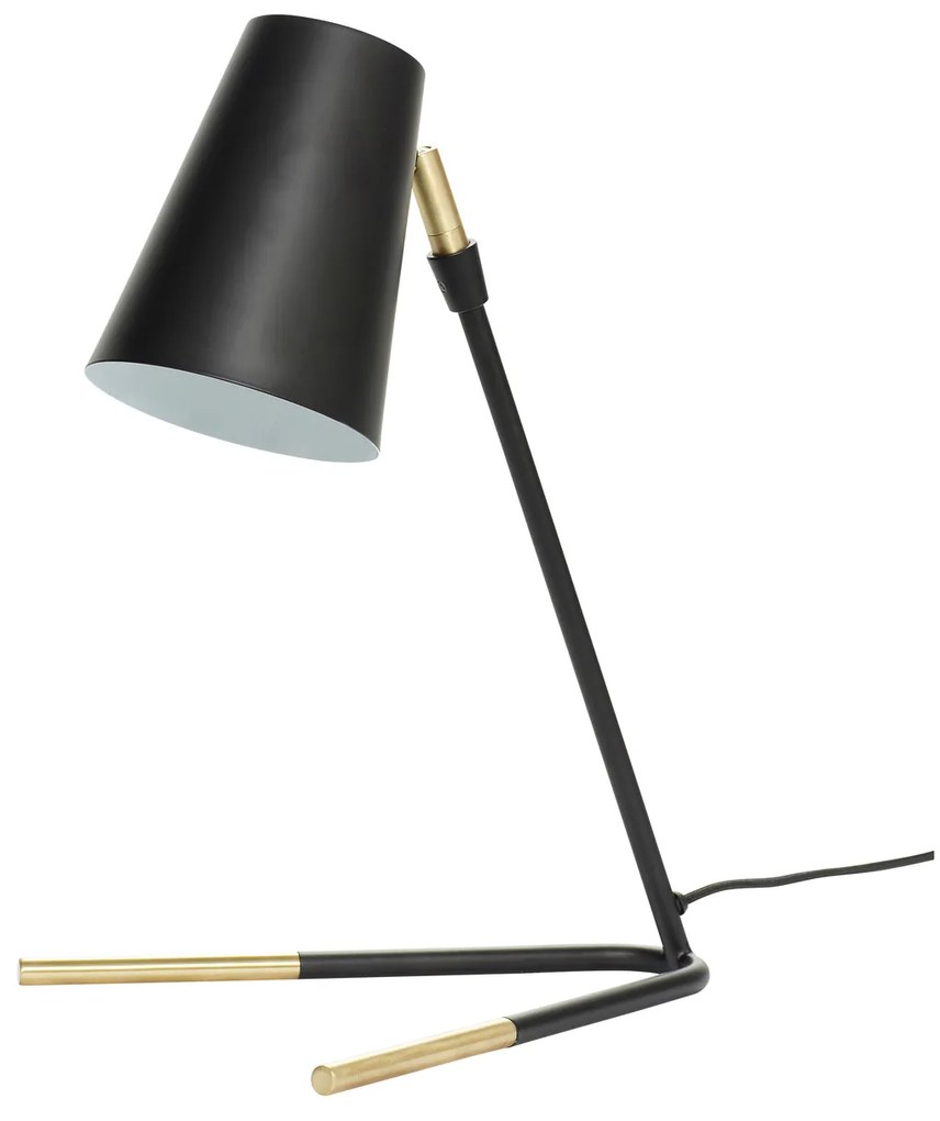 Hübsch Stolní lampa SLANT černá 370213