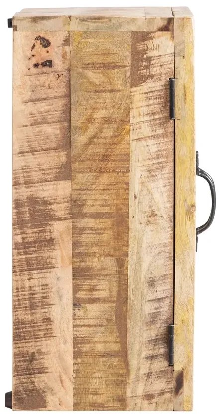 furniture-nabytek.cz - Masivní zrcadlová skříňka Carino z mangového dřeva, lakovaná, hnědá – 52×23×50 cm
