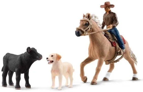Set figurek a příslušenství schleich westernová jezdecká dobrodružství 42578
