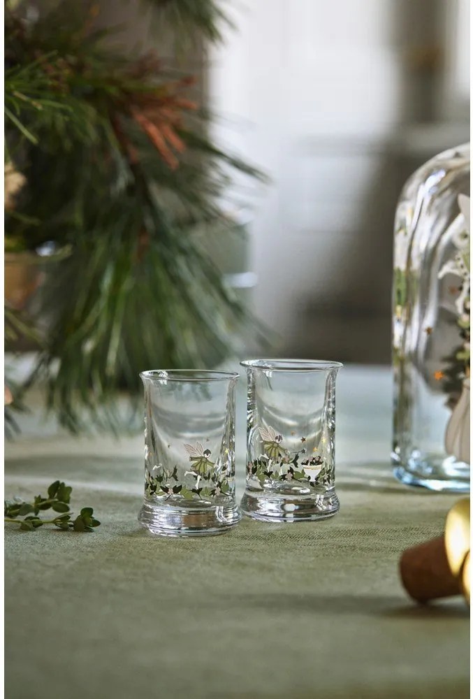 Skleničky v sadě 2 ks na panáky 30 ml Christmas – Holmegaard