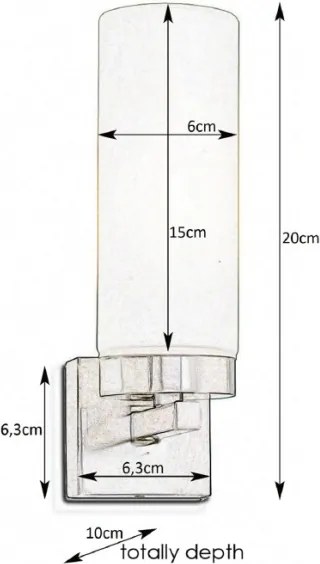 Markslöjd 234744 - Koupelnové nástěnné svítidlo STELLA 1xE14/40W/230V IP44