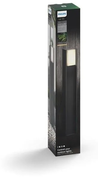 PH 16474/93/P0 Hue White venkovní sloupkové svítidlo Philips Turaco 16474/93/P0 antracitové, 2700K, 80cm - PHILIPS HUE (915003761602)