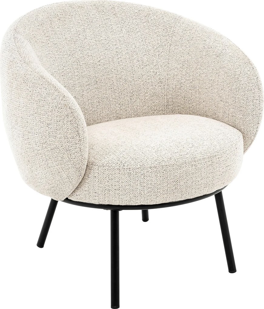 XXXLutz DESIGNOVÉ KŘESLO, kov, textil, černá, světle šedá Lomoco - Křesla klasická - 002381043001