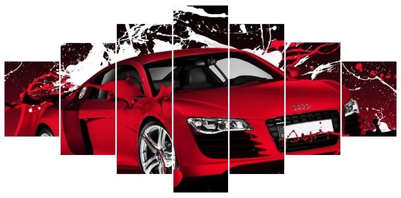 Obraz červené Audi (210x100 cm), 40 dalších rozměrů