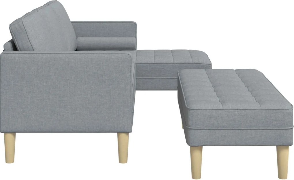 Set pohovek 2 ks Světle šedá Polyester 3329252