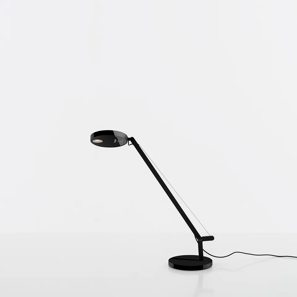 Artemide Demetra Micro Table, černá stolní lampička s dotykovým stmívačem, 6W LED 2700K, 51,5cm