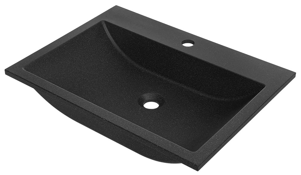 Laveo Albano, granitové umyvadlo 600x440x122 mm, černá, LAV-VGA1710T