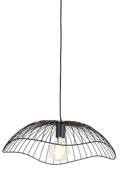Designová závěsná lampa černá 50 cm - Pua