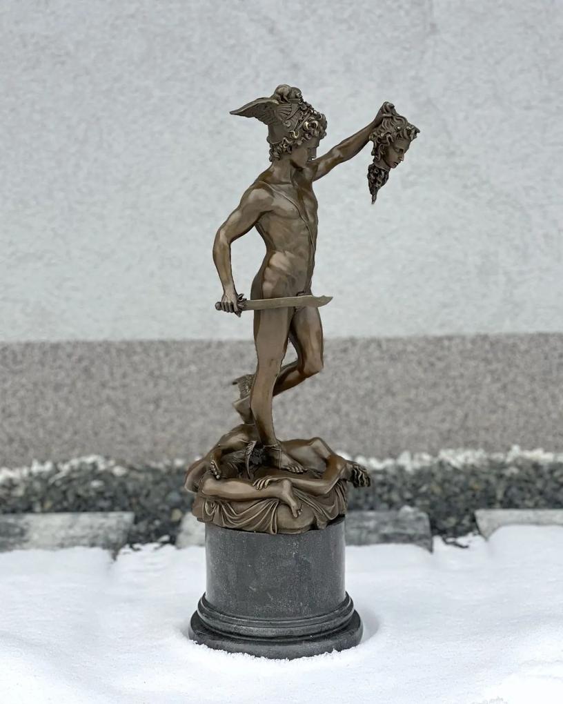 Bronzová socha soška - Perseus a Meduza