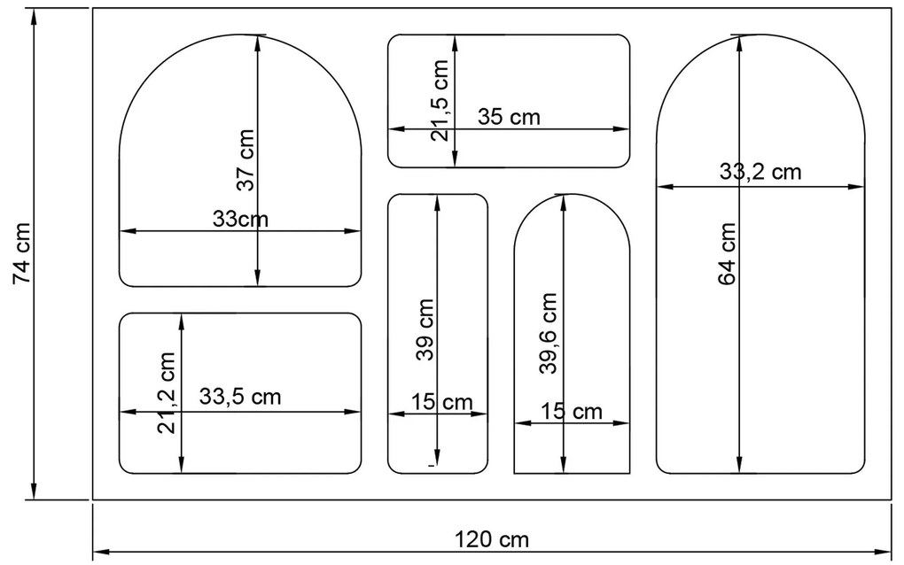 Kalune design Konzolový stolek LIVA antracitový
