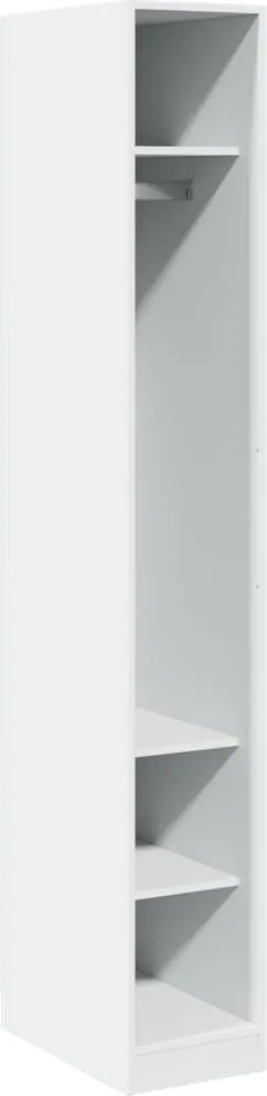 Šatní skříň bílá 30 x 50 x 200 cm kompozitní dřevo 3307684