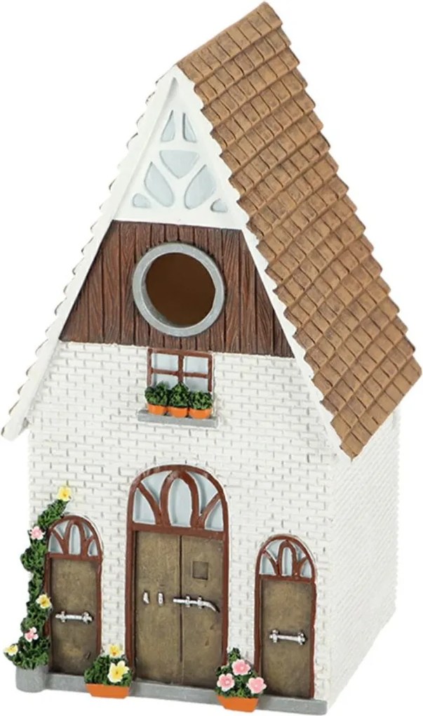 Ptačí budka Farm, 24,5x13,5x13 cm, polyresin, vícebarevná