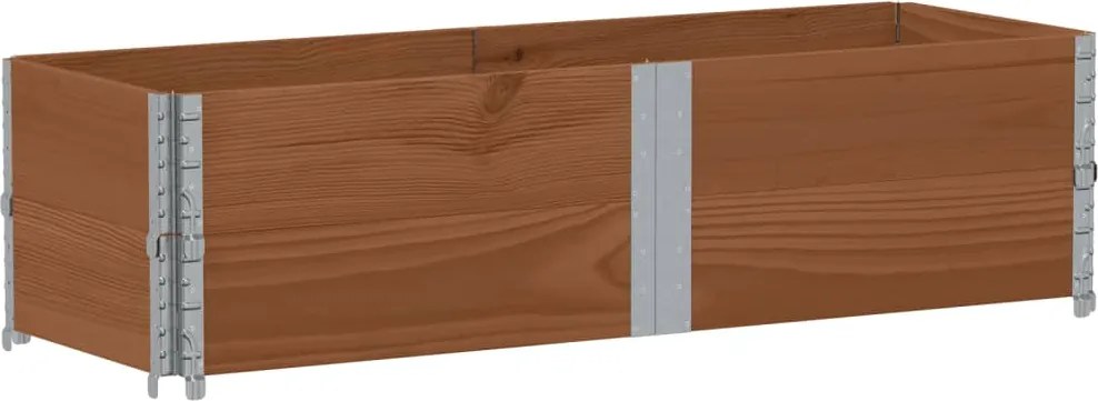 Zahradní truhlík hnědý 150x50 cm masivní borové dřevo 3295410