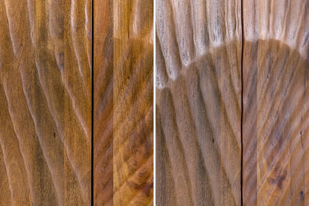 Designová komoda Shayla 140 cm hnědé mango