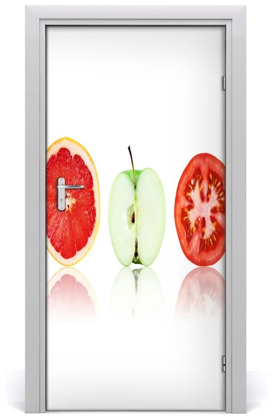 Fototapeta na dveře samolepící ovoce a zelenína 85x205 cm