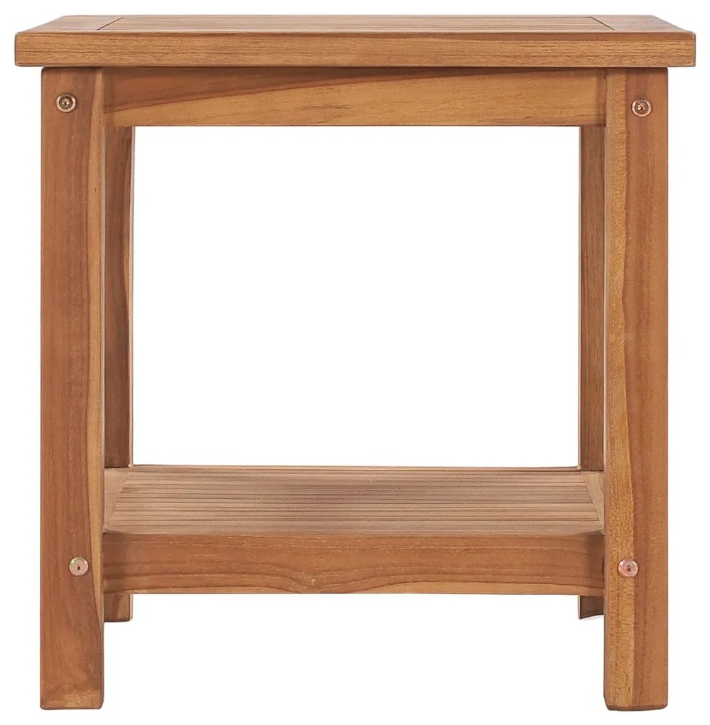 Konferenční stolek 45 x 45 x 45 cm masivní teakové dřevo - Default Title