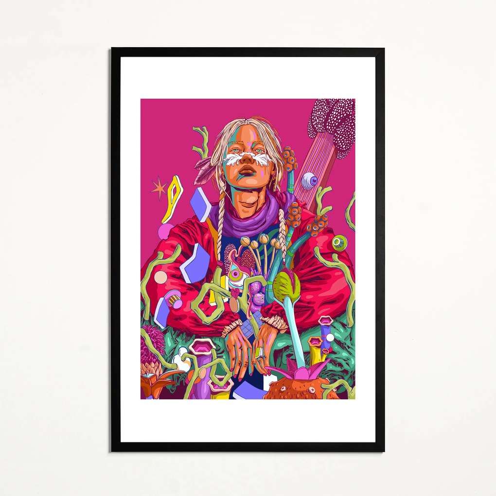 Vincent Chignier | Pop Exotic Rám: Bílý, Velikost: 40 x 30 cm