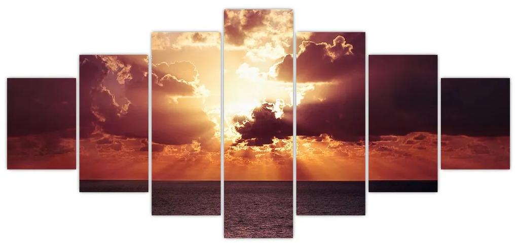 Obraz slunce za mraky (210x100 cm)
