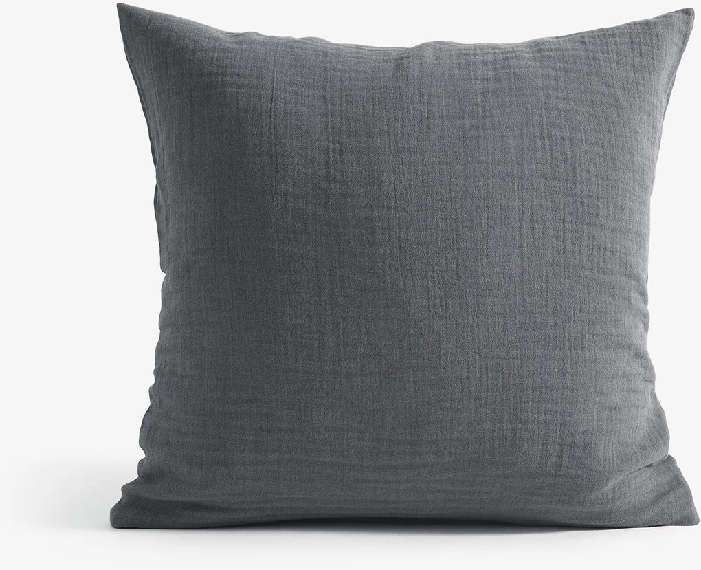 Goldea mušelínový povlak na polštář - antracitový 30 x 50 cm