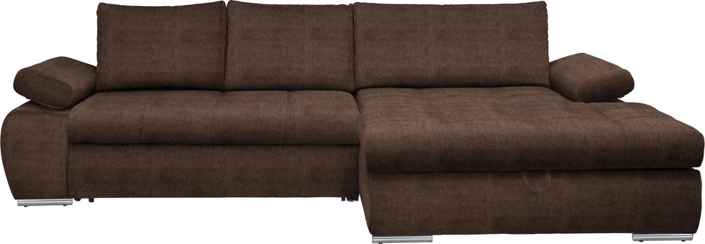 XXXLutz ROHOVÁ SEDAČKA, textil, hnědá Carryhome - Sedací soupravy - 002300011409
