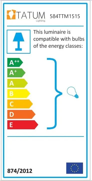 Stojací lampa Lik V 155 cm černá