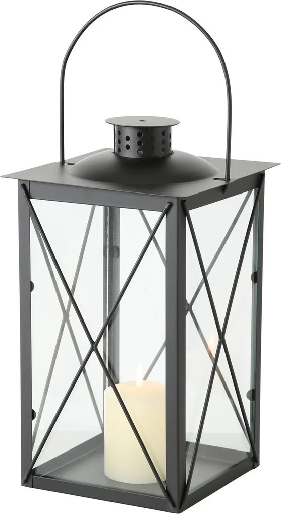 Kovová lucerna na svíčku FAROL, 30 cm