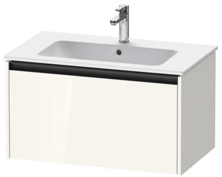 Duravit Ketho.2 - Umyvadlová skříňka 44x81x48 cm, 1 zásuvka, lesklá bílá K25063022220000