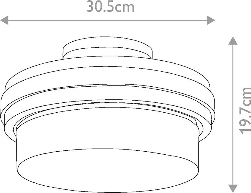 Elstead Retro stropní světlo Kichler GRAND BANK-SF/2xE27