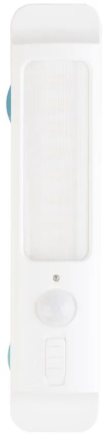 LED svítilna do skříňky, 1x LED 0,5w 4000k, w, pohybový senzor + věšák