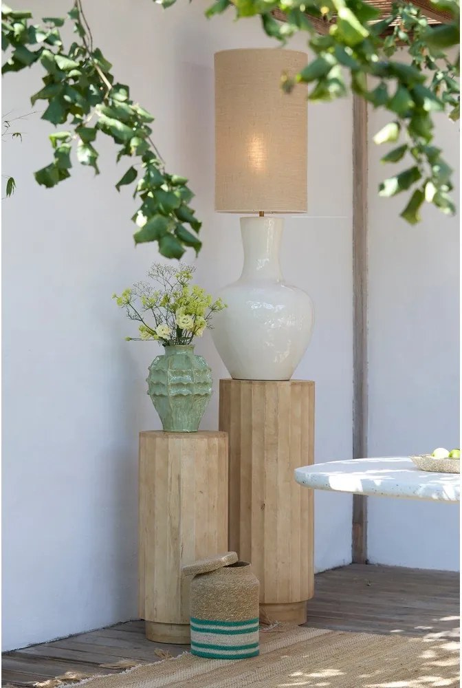 Kulatý odkládací stolek z mangového dřeva ø 35 cm Ellena – Light & Living