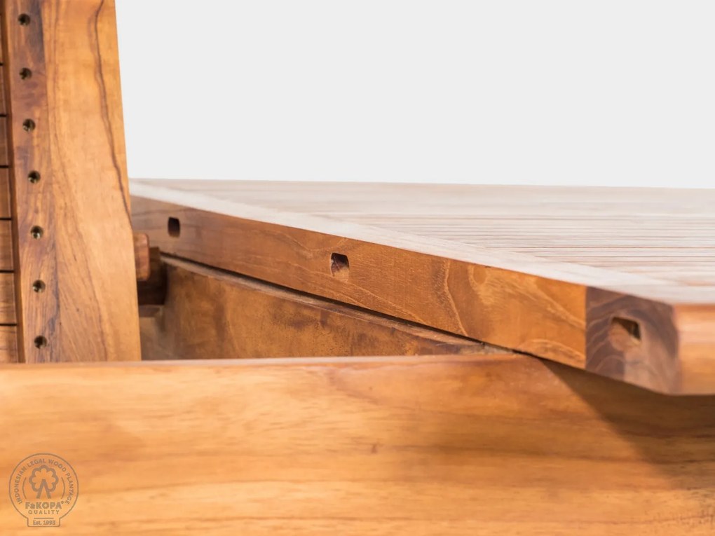 FaKOPA Jídelní stůl z masivního dřeva obdélník Anastasiya
