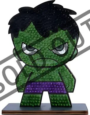 CRYSTAL ART Postavička Hulk / Diamantové malování